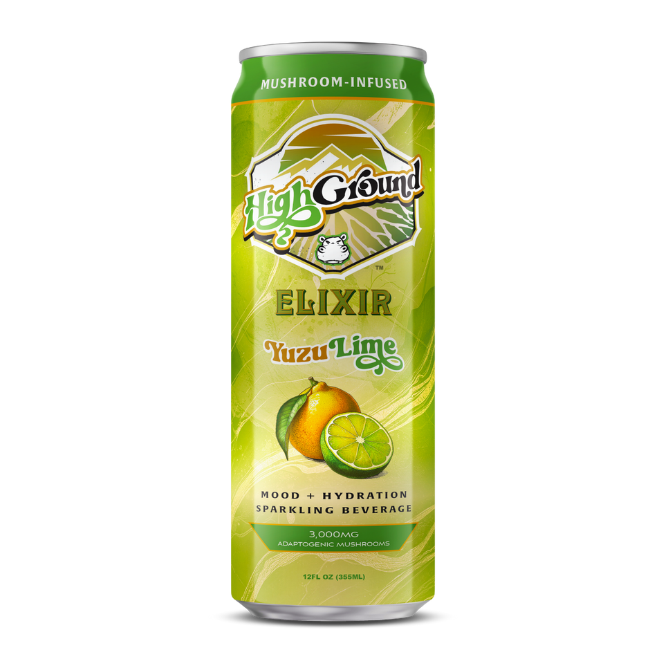 High Ground Elixir | Mushroom-infused Sparkling Beverage